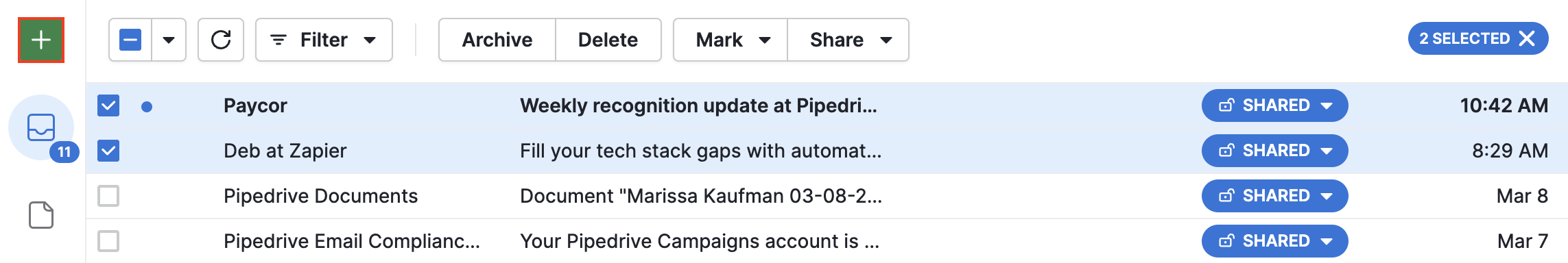 Email sync - Knowledge Base | Pipedrive